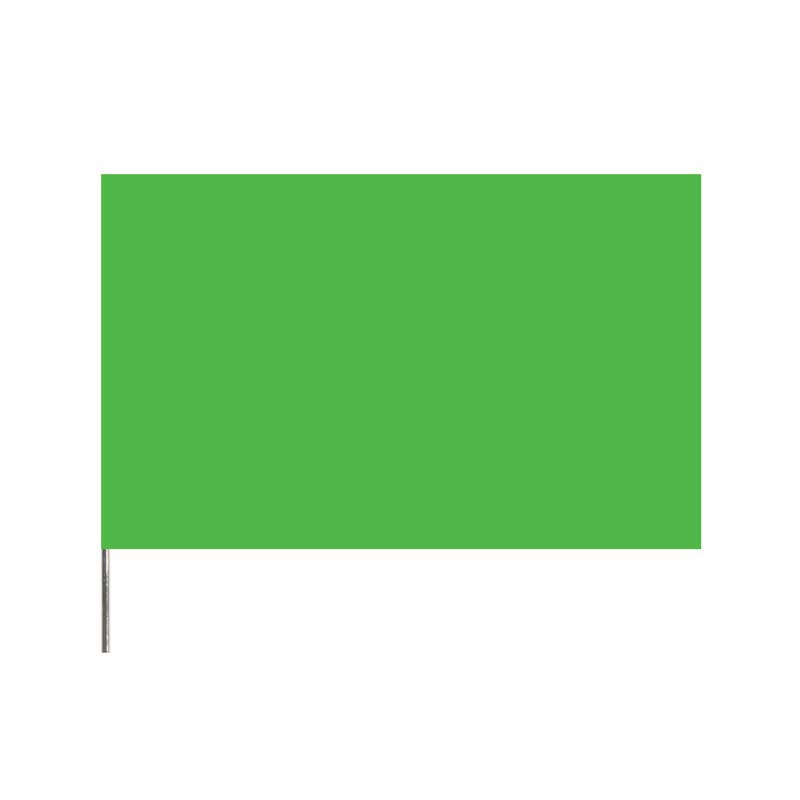 Solid Color Utility Marking Flags 2" x 3" Metal Staff - Plain ...