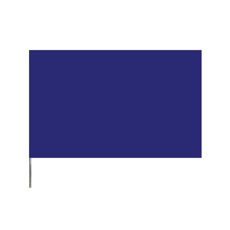 Solid Color Utility Marking Flags 2" x 3" Metal Staff - Plain ...