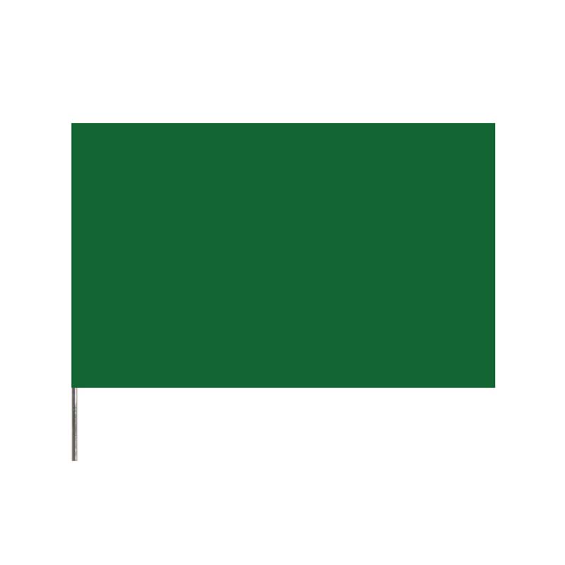 Solid Color Utility Marking Flags 2" x 3" Metal Staff - Plain ...