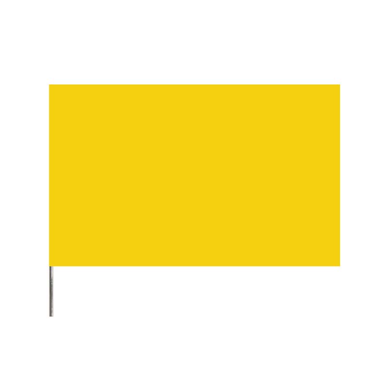 Solid Color Utility Marking Flags 2" x 3" Metal Staff - Plain ...