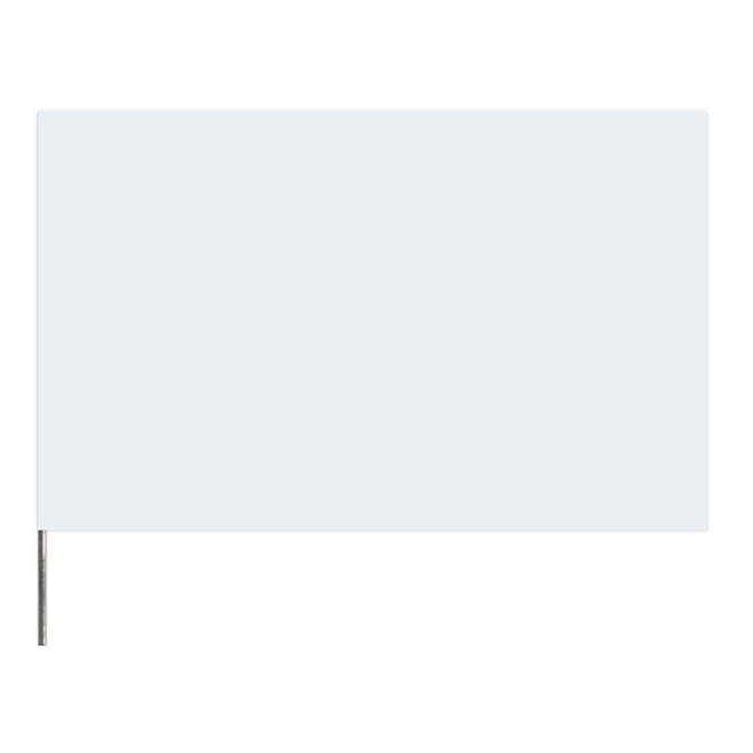 Solid Color Utility Marking Flags 2" x 3" Metal Staff - Plain ...