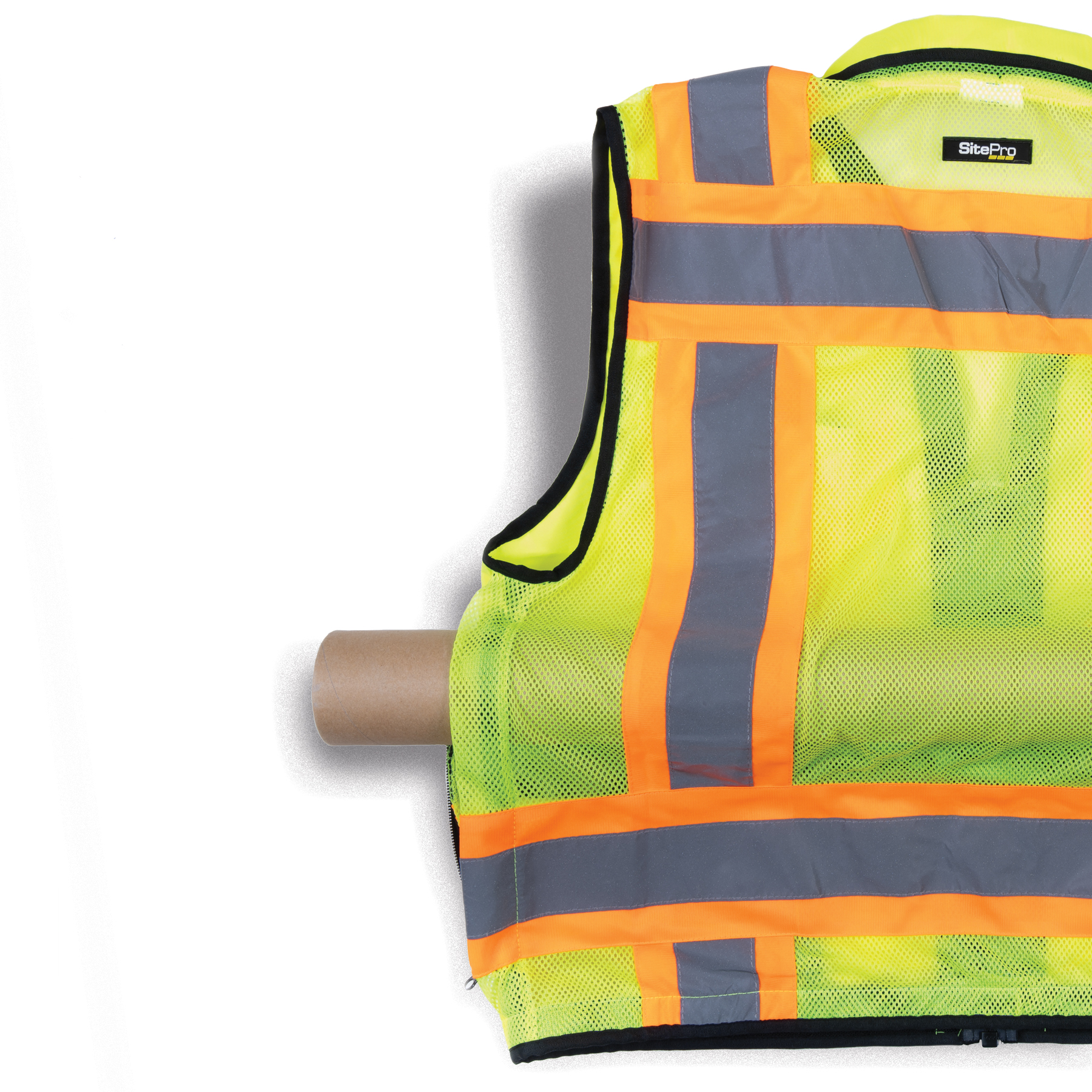SitePro Premium 750 Class 2 Surveyor’s Vest, Flo Lime - Municipal ...